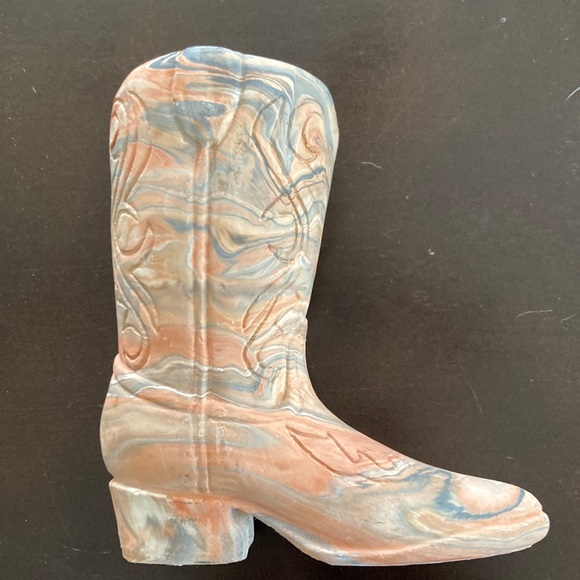 Accents | Vintage Clay Pottery Cowboywestern Boot Plantervase By ...